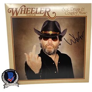 Wheeler Walker Jr Signed Sex Drugs & Country Music Vinyl Album LP Beckett COA