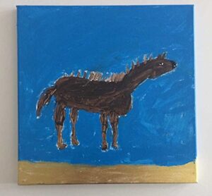 wall art artwork painting horse