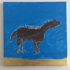 WALL ART ARTWORK PAINTING HORSE