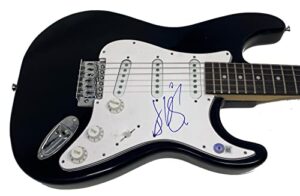 damiano david signed autographed electric guitar maneskin beckett coa