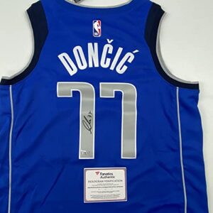 Luka Donic Dalls Mavericks Autograph Signed Jersey Blue Licensed Nike Fanatics Certified