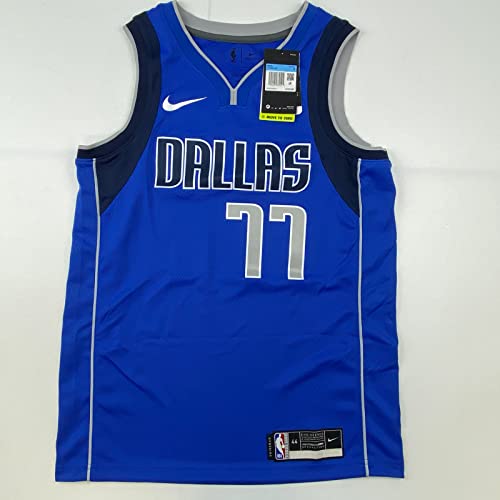 Luka Donic Dalls Mavericks Autograph Signed Jersey Blue Licensed Nike Fanatics Certified