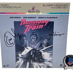 Jon Voight & Eric Roberts Signed Runaway Train Movie Laserdisc Cover Beckett COA