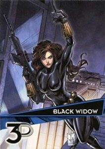 2015 upper deck marvel 3d nonsport trading card #3 black widow