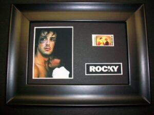 rocky boxing framed film cell display collectible movie memorabilia complements poster book theater