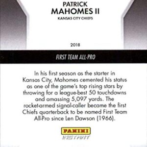 2018 Panini Instant NFL First Team All-Pro Football #1 Patrick Mahomes II Kansas City Chiefs Official Trading Card Online Exclusive SOLD OUT Only 374 Made