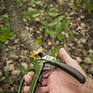 EZ Kut Heavy Duty Pruners Ratchet Hand Pruner with Ratcheting Action Great Garden Hand Tool Clippers Gardening pruners arthritis tools Ratcheting Anvil Hand Pruner Pruning Shears Heavy Duty Since 1988