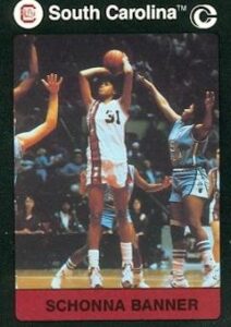 schonna banner basketball card (south carolina) 1991 collegiate collection #48