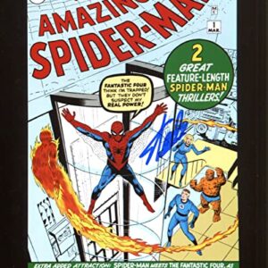 Stan Lee Amazing Spiderman #1 Signed/Autographed 8x10 Glossy Photo. Includes Fanexpo Certificate of Authenticity and Proof of signing. Entertainment Autograph Original.