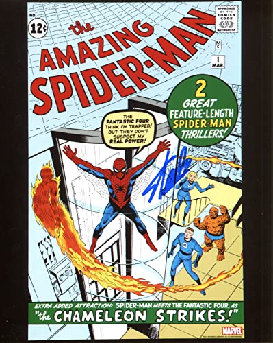 Stan Lee Amazing Spiderman #1 Signed/Autographed 8x10 Glossy Photo. Includes Fanexpo Certificate of Authenticity and Proof of signing. Entertainment Autograph Original.