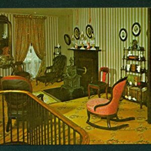 Front Parlor President Abraham Lincoln House Interior Home Vintage Postcard