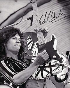 eddie van halen guitarist signed reprint promo photo #5 rp