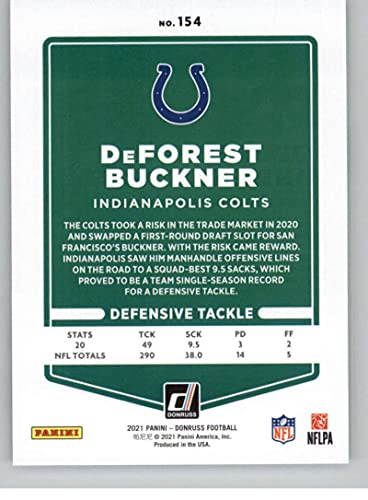 2021 Donruss #154 DeForest Buckner Indianapolis Colts NFL Football Card NM-MT