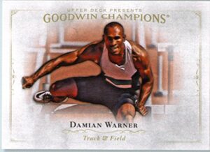 2016 upper deck goodwin champions #89 damian warner decathlon card