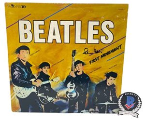 pete best signed autograph the beatles first movement vinyl album lp beckett coa