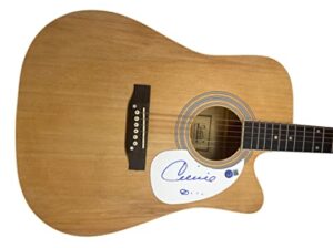 celine dion signed autographed full size acoustic guitar titanic beckett coa