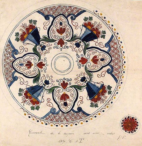 An original design for a porcelain plate