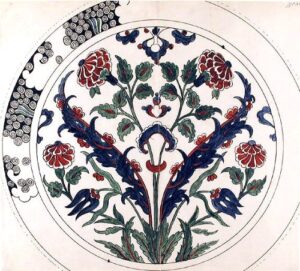 an original design for a porcelain plate