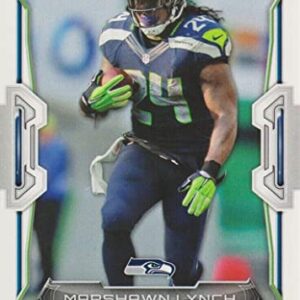 Marshawn Lynch 2015 Bowman NFL Football Card #95 Picturing This Seattle Seahawks Star in His Blue Jersey M (Mint)