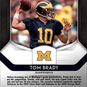 2019 Prizm Draft Picks Football #94 Tom Brady Michigan Wolverines Official NCAA Trading Card From Panini