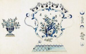 an original design for a porcelain plate