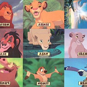 THE LION KING SERIES 1 1994 SKYBOX COMPLETE BASE CARD SET OF 90