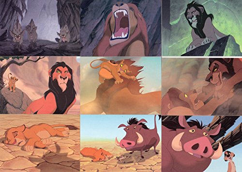 THE LION KING SERIES 1 1994 SKYBOX COMPLETE BASE CARD SET OF 90