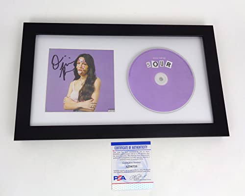 Olivia Rodrigo Drivers License Signed Autograph Sour CD Framed PSA/DNA COA