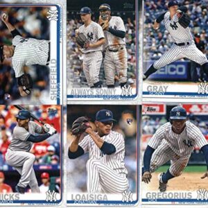 New York Yankees 2019 Topps Complete Mint Hand Collated 30 Card Team Set with 2 Different Aaron Judge Cards plus Gary Sanchez and Others