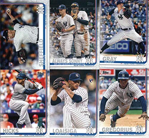 New York Yankees 2019 Topps Complete Mint Hand Collated 30 Card Team Set with 2 Different Aaron Judge Cards plus Gary Sanchez and Others