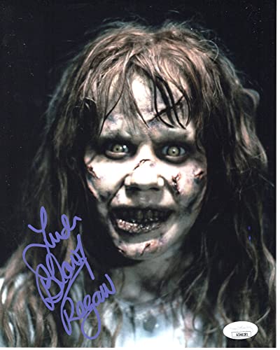 Linda Blair signed 8x10 Photo The Exorcist Regan Horror Movie Autograph JSA Authentication