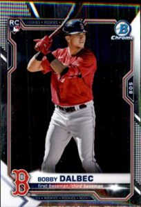 2021 bowman chrome #1 bobby dalbec rc red sox baseball mlb