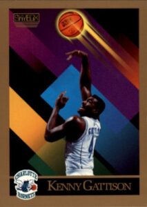 1990 skybox basketball rookie card (1990-91) #368 kenny gattison