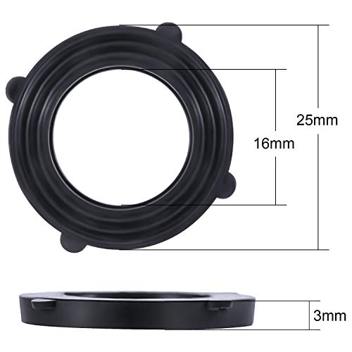 Garden Hose Washers Rubber Washers Seals, Self Locking Tabs Keep Washer Firmly Set Inside Fittings for Garden Hose and Water Faucet