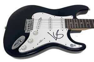 kesha signed autographed electric guitar pop singer beckett coa