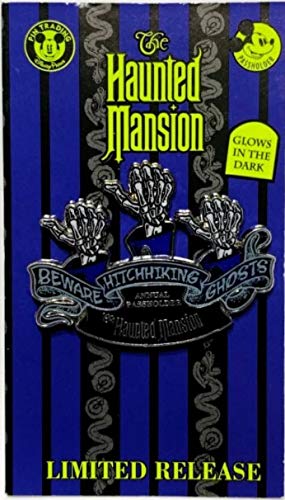 Disney Pin - Passholder - Haunted Mansion - Beware Hitchhiking Ghosts