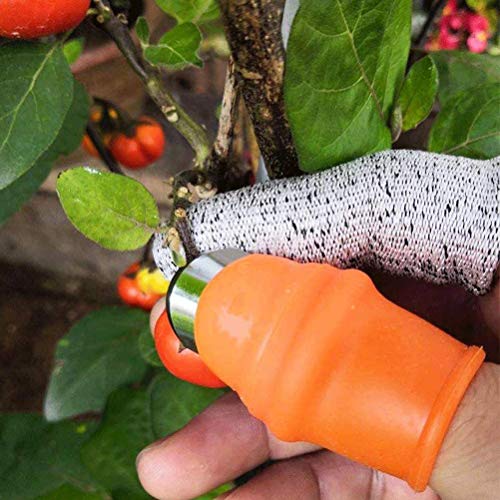 "N/A" 4 Pack Garden Silicone Thumb Knife Separator Finger Knife Harvesting Plant Knife Plant Gardening Gifts Trim Garden Vegetable Gardening Tools