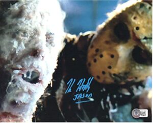 kane hodder signed 8×10 photo friday the 13th part 10 x jason voorhees autograph beckett witness