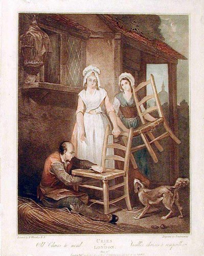 Cries of London, Plate 10, Old Chairs to Mend