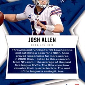 2021 Rookies and Stars #90 Josh Allen Buffalo Bills Panini NFL Football Trading Card