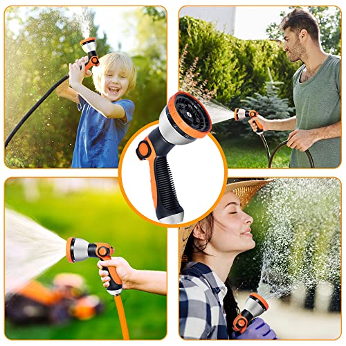 FENERI Water Hose Nozzle Sprayer Heavy Duty Comes With Adjustable 10 Spray Pattern Thumb Control Valve Garden Hose Sprayer Outdoor Pets Garden Hose Nozzle Water Sprayer Hose Sprayer Nozzle Hose Gun