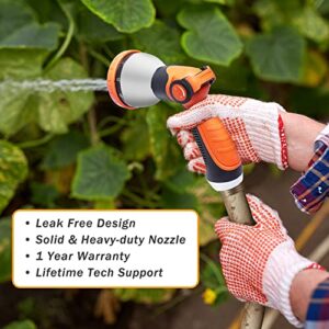 FENERI Water Hose Nozzle Sprayer Heavy Duty Comes With Adjustable 10 Spray Pattern Thumb Control Valve Garden Hose Sprayer Outdoor Pets Garden Hose Nozzle Water Sprayer Hose Sprayer Nozzle Hose Gun