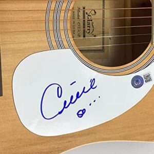 Celine Dion Signed Autographed Full Size Acoustic Guitar Titanic Beckett COA