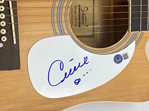 Celine Dion Signed Autographed Full Size Acoustic Guitar Titanic Beckett COA