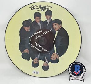 pete best signed the beatles like dreamers do picture disc lp vinyl beckett coa