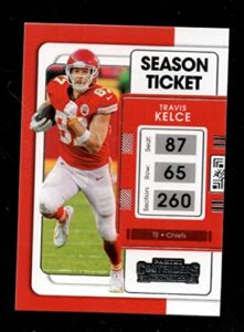 2021 panini contenders season ticket #49 travis kelce nmmt chiefs