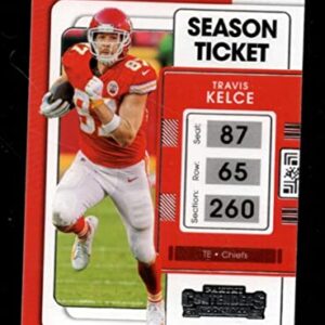 2021 PANINI CONTENDERS SEASON TICKET #49 TRAVIS KELCE NMMT CHIEFS