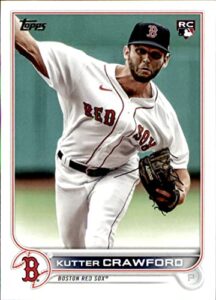 2022 topps #645 kutter crawford nm-mt rc rookie red sox