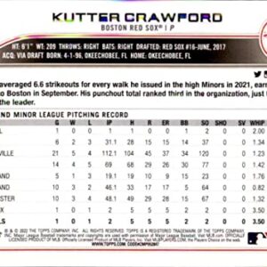 2022 Topps #645 Kutter Crawford NM-MT RC Rookie Red Sox