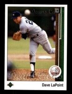 1989 upper deck # 706 dave lapoint new york yankees (baseball card) nm/mt yankees